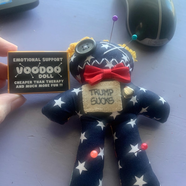 Emotional Support Voodoo Doll Fridge Magnet - Pin Cushion - Dammit Doll ...