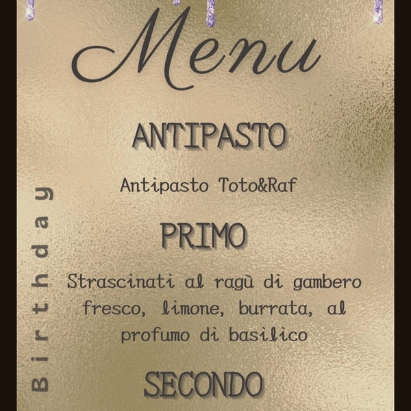 Editable Gold Menu Card Template, Gold Glitter Drip Menu Cards ...