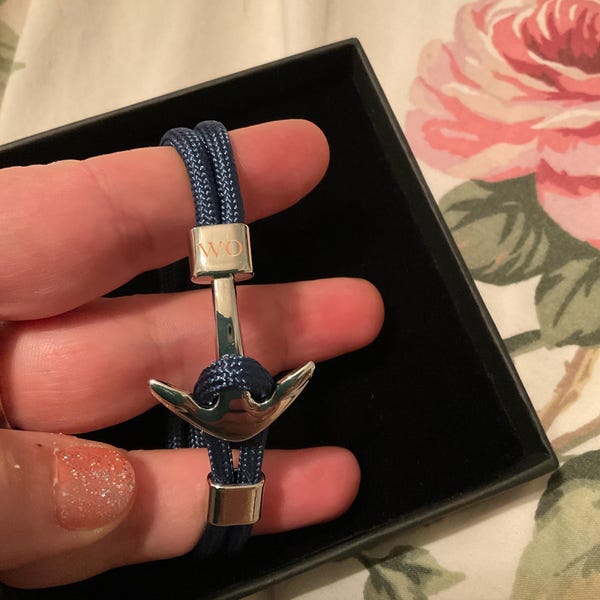 Personalised Men's Nautical Double Strand Rope Bracelet With Bolt Clasp ...