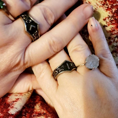 Viking Rune Ring Your Choice of Rune Symbol Adjustable US - Etsy