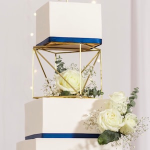 Pyramid Wedding Centerpiece, Geometric Table Decor, Table Number Holder ...