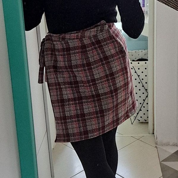 Womens Wrap Skirt Sewing Pattern|7sizes 4-16 |mini Skirt Pattern|pdf ...