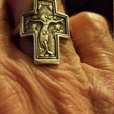 Russian ORTHODOX Cross Ring, Greek Orthodox Cross, Mens Ring, Womans ...