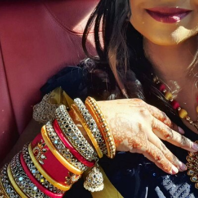 Silk Thread Indian Bangles Set - Etsy