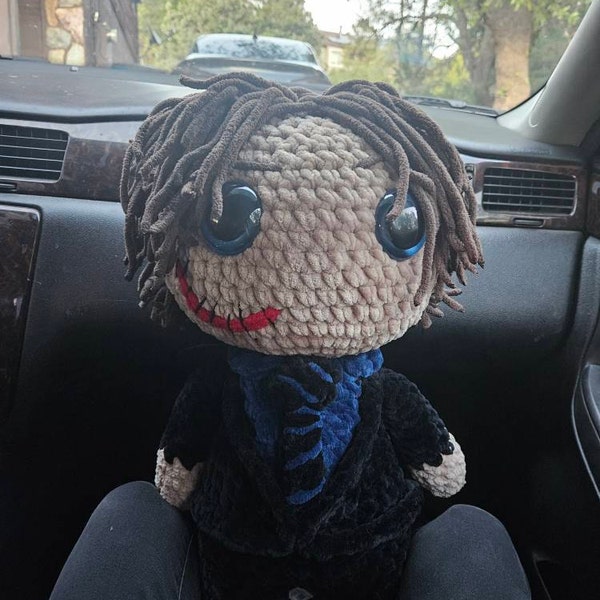 Grumpy Christmas Crochet Plushie Horror Movie Doll Spooky Stuffie - Etsy