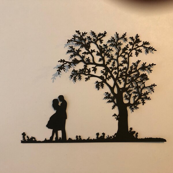 Couple Svg, Couple Under Tree Svg, Cut Files for Cricut Silhouette ...