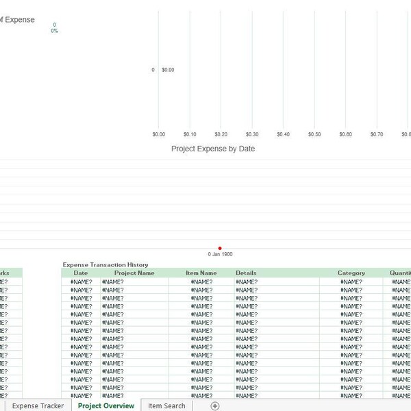 Project Cost Tracker | Project Management | Bookkeeping | Excel - Etsy
