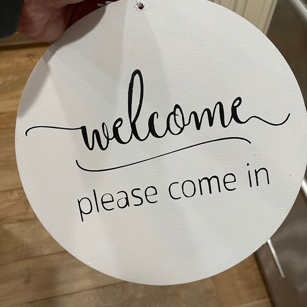 Round Modern in Session Sign, Do Not Disturb Sign, Welcome Business ...