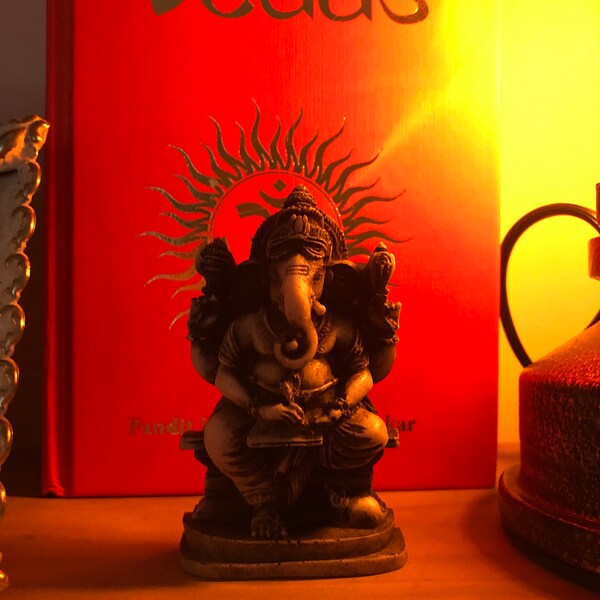 Mini Ganesha Stone Statue - Hindu God of Success, Altar Decor - Etsy