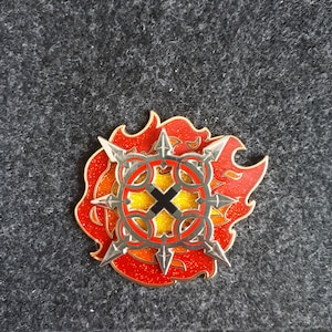 Kingdom Hearts Pin Spinning Axel Chakram Enamel Pin Spinner - Etsy