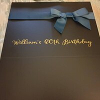 Extra Large Navy Blue Gift Box With Ribbon Large Navy Gift Box Big Gift ...