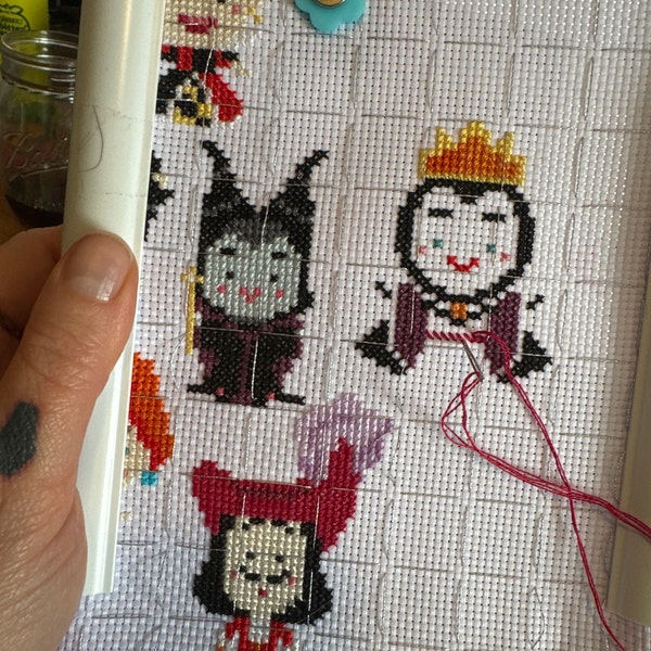 Mini Villains Cross Stitch Pattern, Villains Mini Pixel Cartoon Hero ...