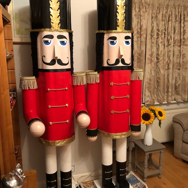 6 1/2 Foot Nutcracker Instructions ..face Template and Supply List ...