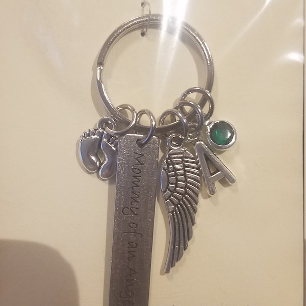 Baby Angel Keychain, Mommy's Keychain, Daddy's Keychain, Father's ...