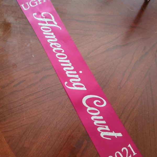 Homecoming Queen Sash | Custom Homecoming Sash Personalized Homecoming ...