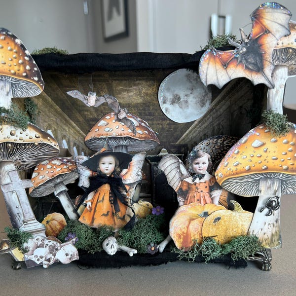 Adorable Red Valentines Day 3x3 Micro Mini Trifold Pop up Scrapbook ...