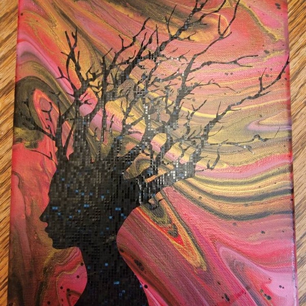 Woman Head Tree SVG | Nature Girl SVG | Plant Lady SVG | Women's Hair ...