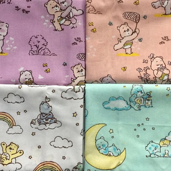 Care Bears in Pastel Lavender Yardage - Etsy