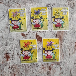 Hello June Whimsical Summertime Gal With Accent Images and - Etsy