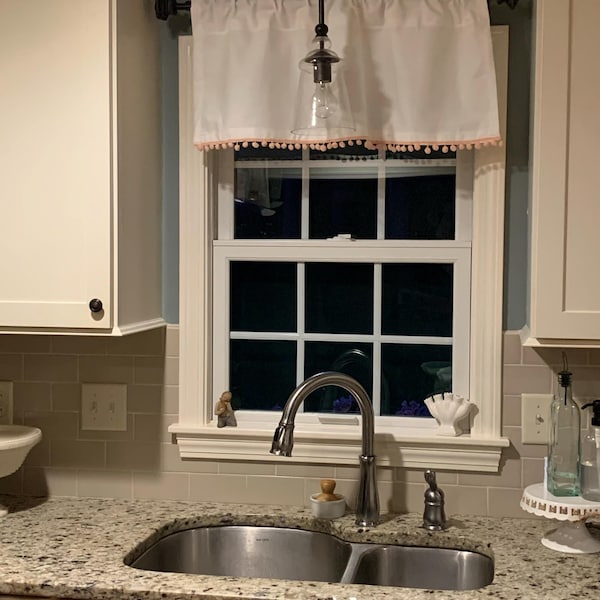 Pleated Lynn Block Print Cafe Curtain , Tier Curtains, Kitchen Curtains ...