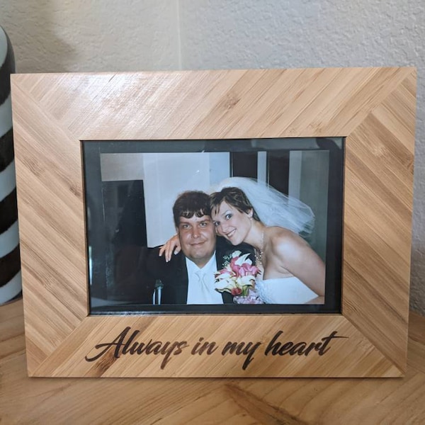 Personalized Picture Frame Custom Picture Engraved Picture Gift for Him ...