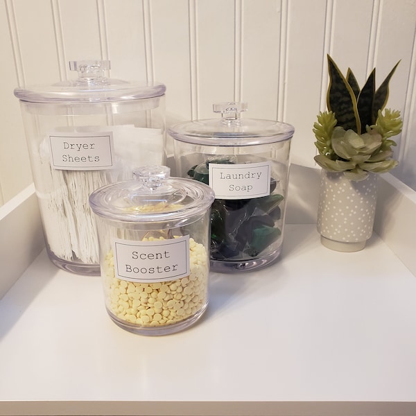 Modern Personalized Home Organization Labels | Pantry Labels | Square ...