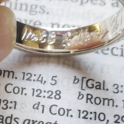 Inside Ring Engraving Professional Personalized Ring Engraving Wedding ...