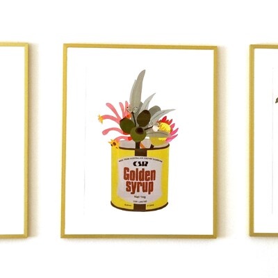 Golden Syrup Digital Art Print, Giclee, Australiana, Vintage Tin ...