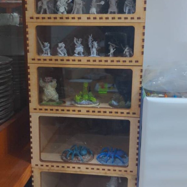 Miniature Storage Tray With Clear Acrylic Window-stackable Different ...