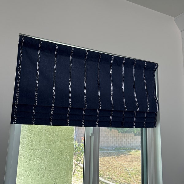 Bronte in Indigo Rod Pocket Drapery Panel Pair 84 96 108 120, Cafe ...
