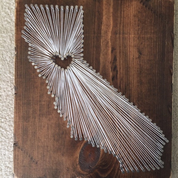 California String Art, California Decor, State String Art, California ...