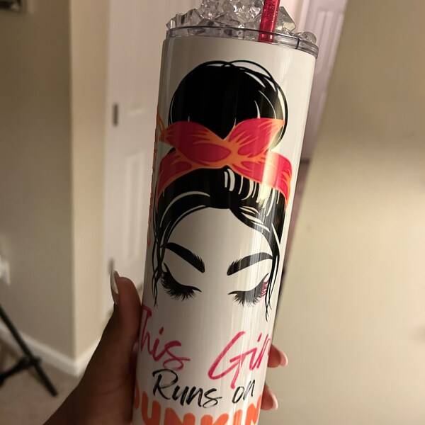 This Girl Runs on Pepsi With Blue Glitter Sublimation Tumbler Wrap, Png ...