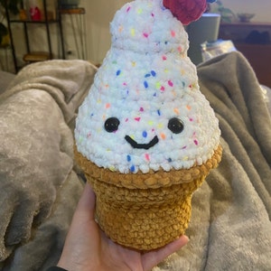 Ice Cream Cone Plush Crochet PATTERN Amigurumi - Etsy