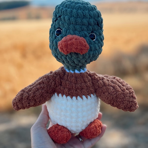 Margo Mallard Duck CROCHET PATTERN, Amigurumi Crochet Pattern, PDF ...