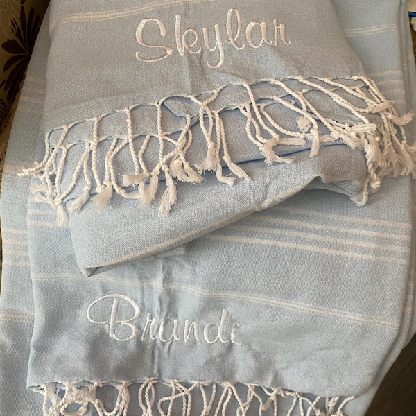 Custom Team Name Beach Towel, Logo Beach Towel, 40x70'',embroidered ...