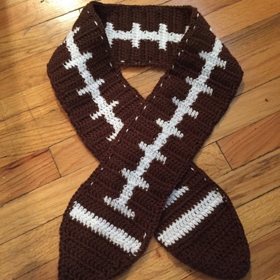 Football Scarf Crochet Pattern, Football, Football Scarf, Crochet Scarf ...