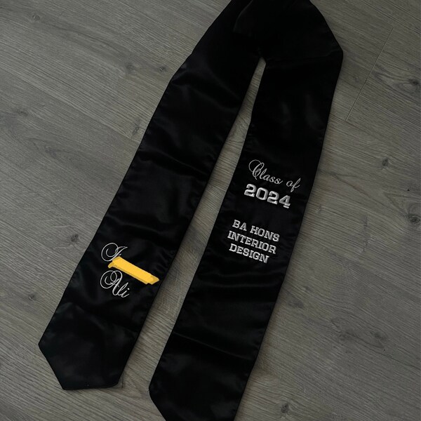 Customized Graduation Sash Custom Graduation Sash Personalized Sash Custom Text Sash Custom Sash ...
