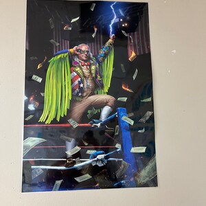 Poster Richard Nixon Fighting a Sabertooth Tiger Epic American ...