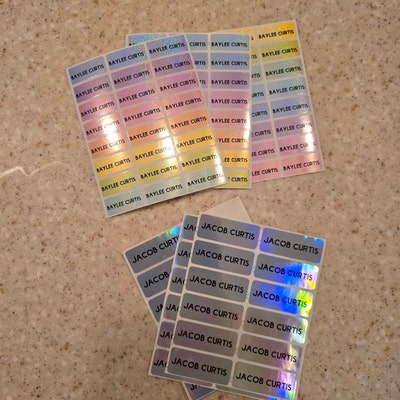 30 White Glossy Guest Address Labels, Wedding Guest Address Labels ...