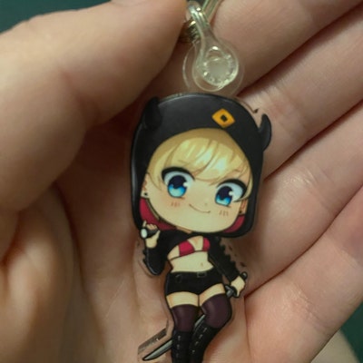 2.5 Acrylic Keychain Metal Gear Solid Meryl Silverburgh and Sniperwolf ...