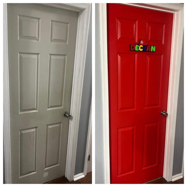 Custom Mario Name Sign Plate for Nursery Kids Room Game Room Mario ...