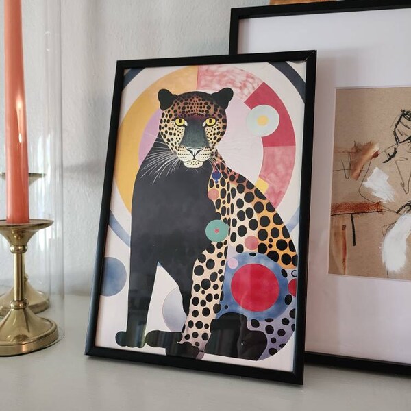 Minimalist Art Deco Dog Poster • Modern Distinguished Dachshund Wall ...