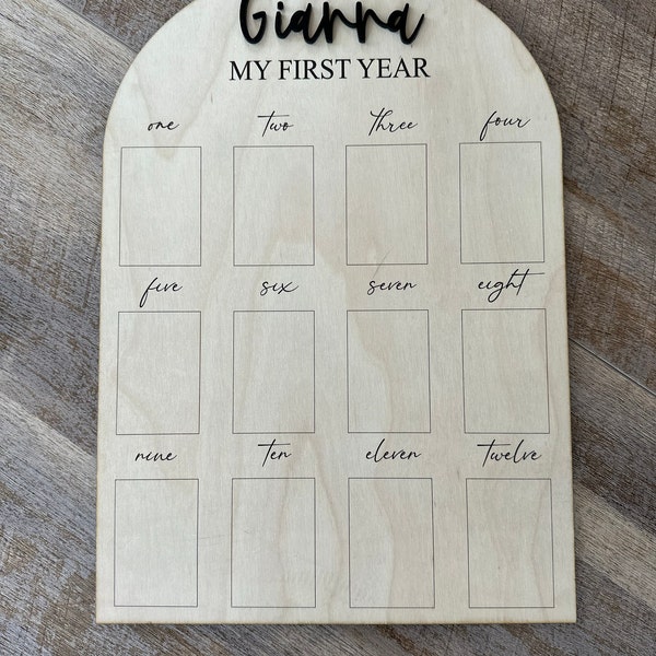 One Year of - My First Year - Birthday Photo Board - Party Supplies ...