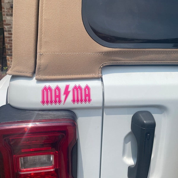 Mama Decal | Mama Decal for Car | Mama Rockstar Decal for Car | Mama ...