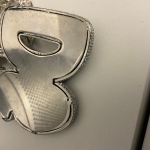 Self Made Super Font Iced Out Letter Pendant - Etsy