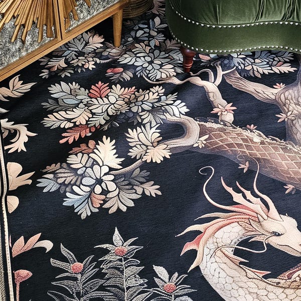 Deep Sea Green Room Accent Rug Classic Ornate Statement Rug With Blue ...