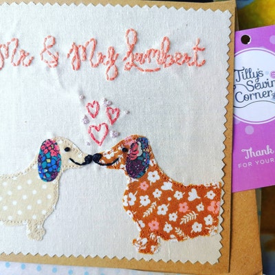New Home Hand Stitched Textile Card - Etsy UK