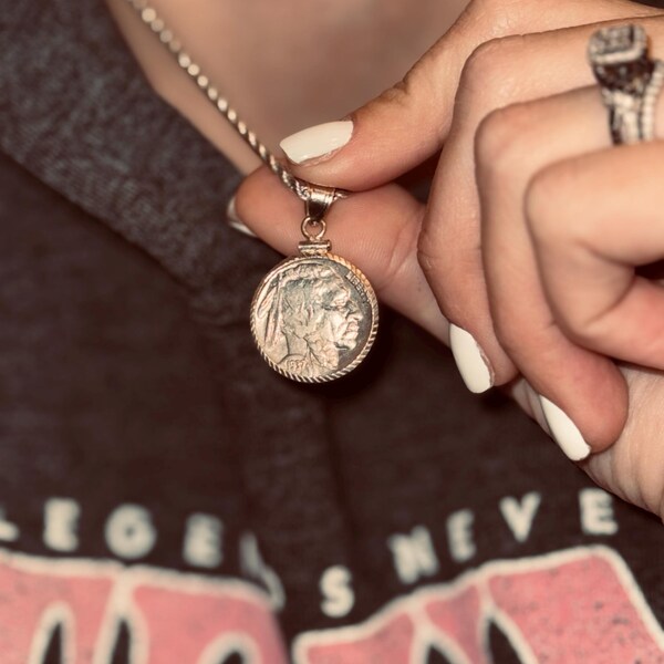 Great Britian 1896 Farthing Copper Coin .863 Inbezel Sterling Silver ...