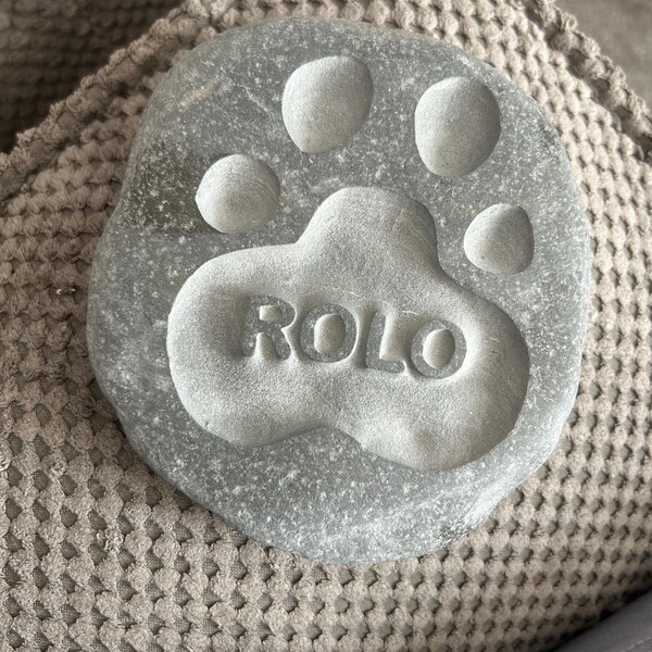 Lucky Pebble, Hand Carved 4 Leaf Clover, Perfectly Pocket Sized Lucky ...