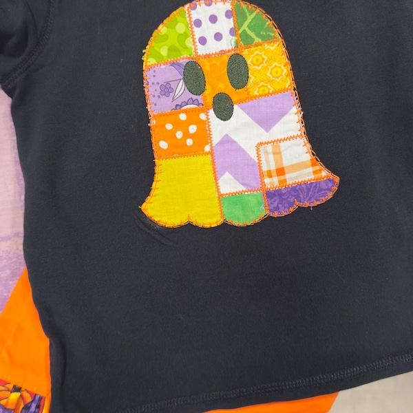 Patchwork Ghost Applique Embroidery Design: Halloween Quilt Pattern ...